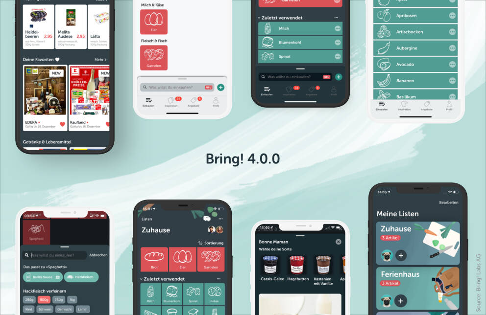 Neue Funktionen in der Bring! App - Magazin