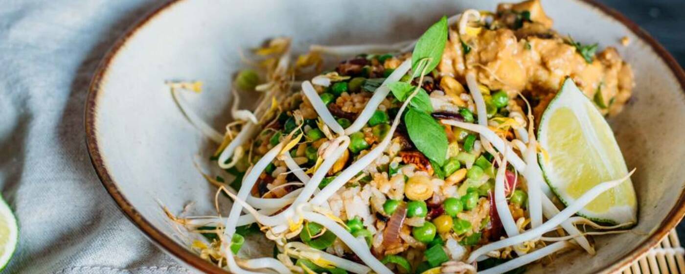 Flexitarisch durch die Woche mit gefüllten Champignons und gebratenem ...