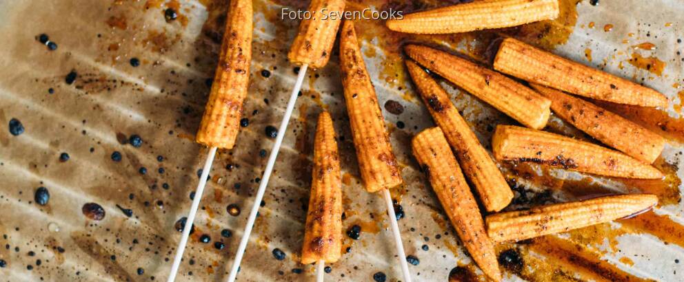 Marinierte Mini-Mais-Spieße | SevenCooks